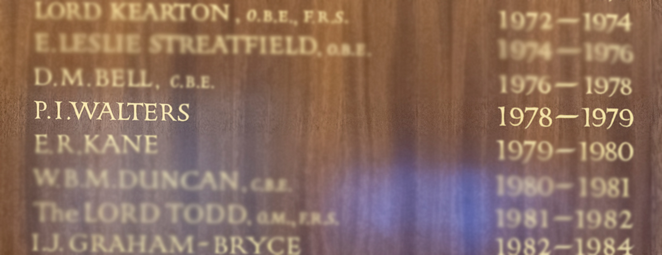 SCI News - Remembering SCI Past President, Sir Peter Walters, 1931-2023